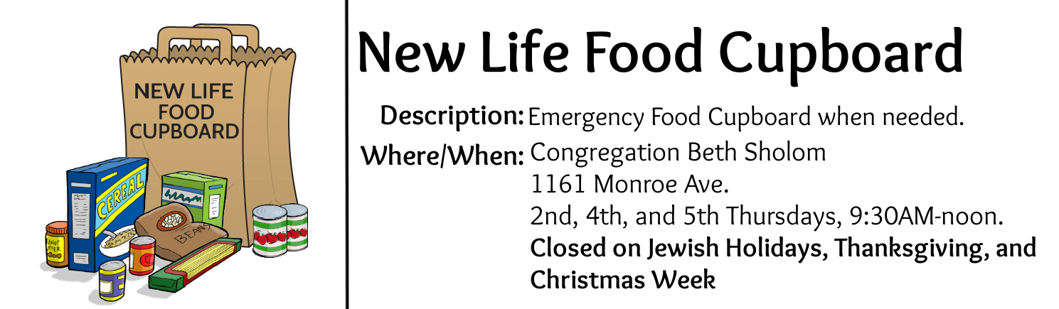 New Life Food Cupboard – South Presbyterian Church: Rochester NY